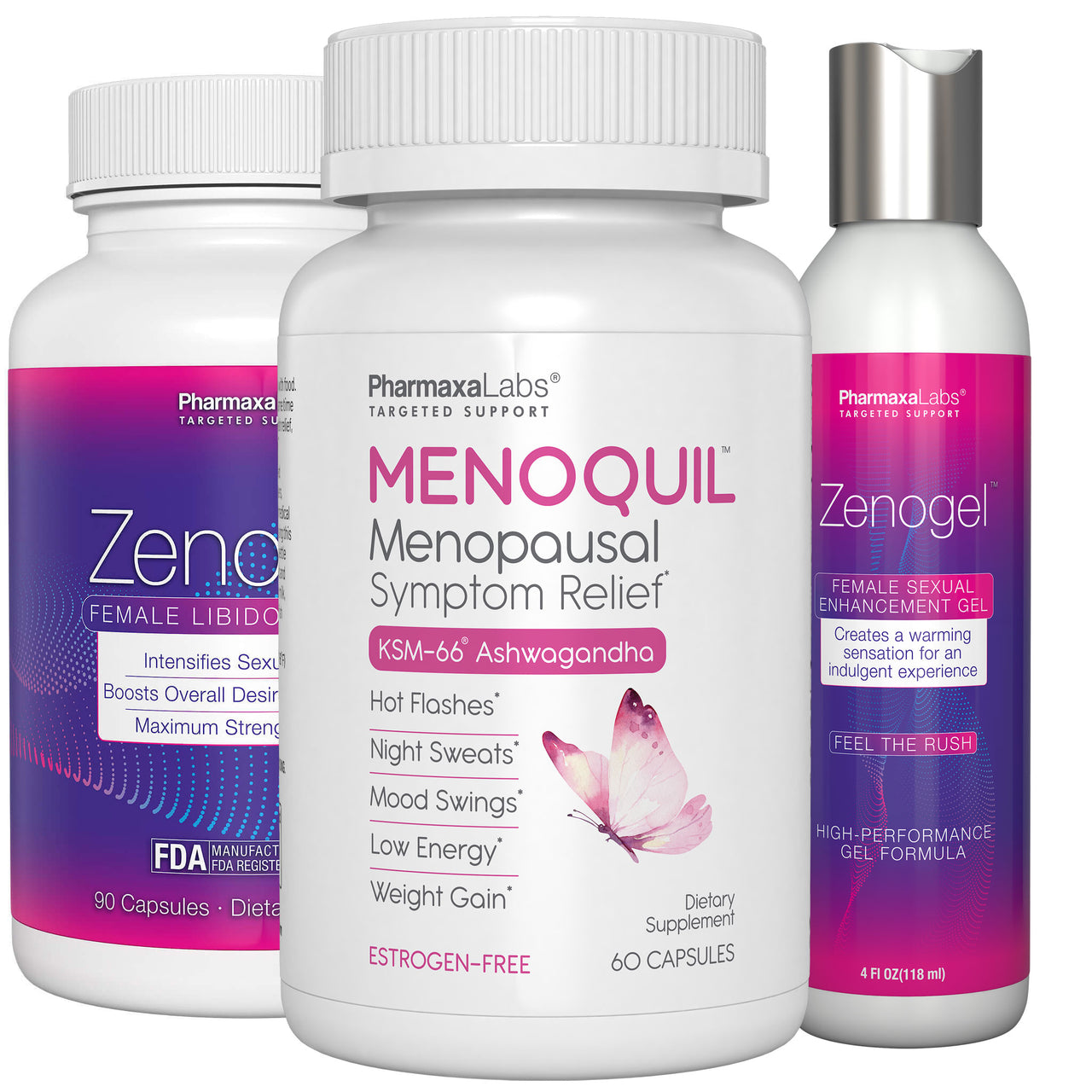 Menoquil, Zenofem & Zenogel - Pharmaxa Labs®