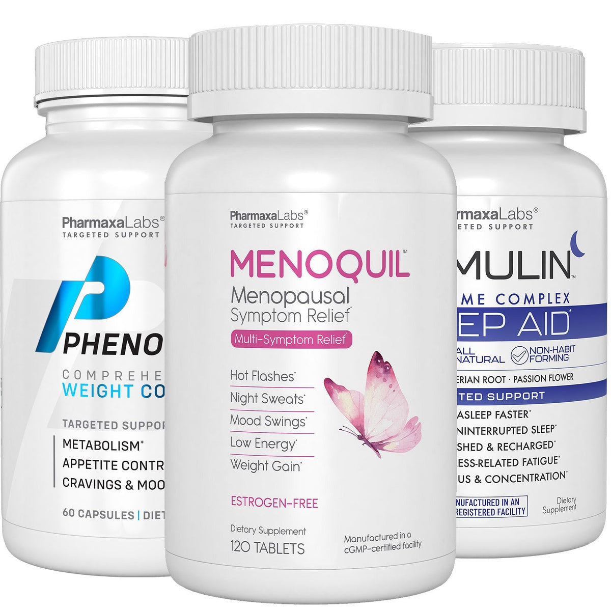 Menoquil, Phenocal & Somulin - Pharmaxa Labs®
